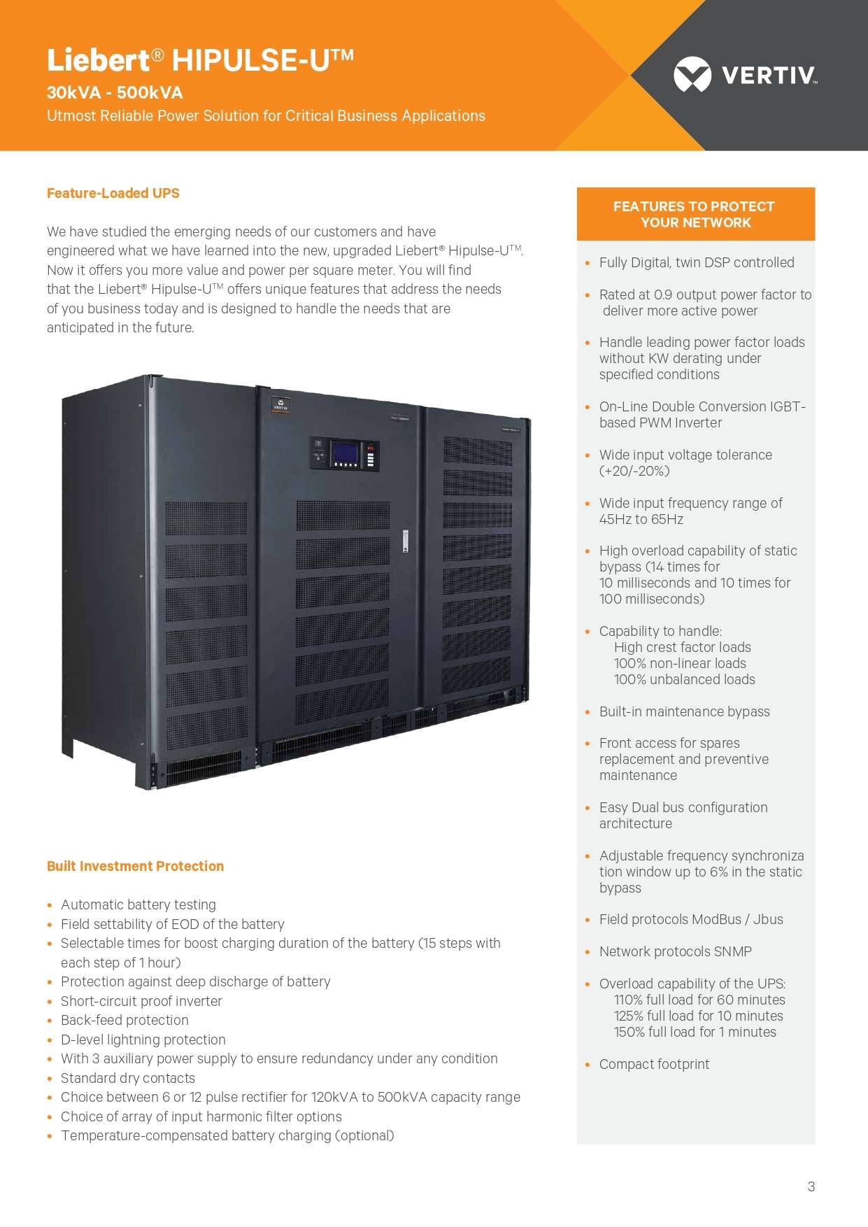 Affordable Emerson 60 kVA UPS Price - Industrial UPS