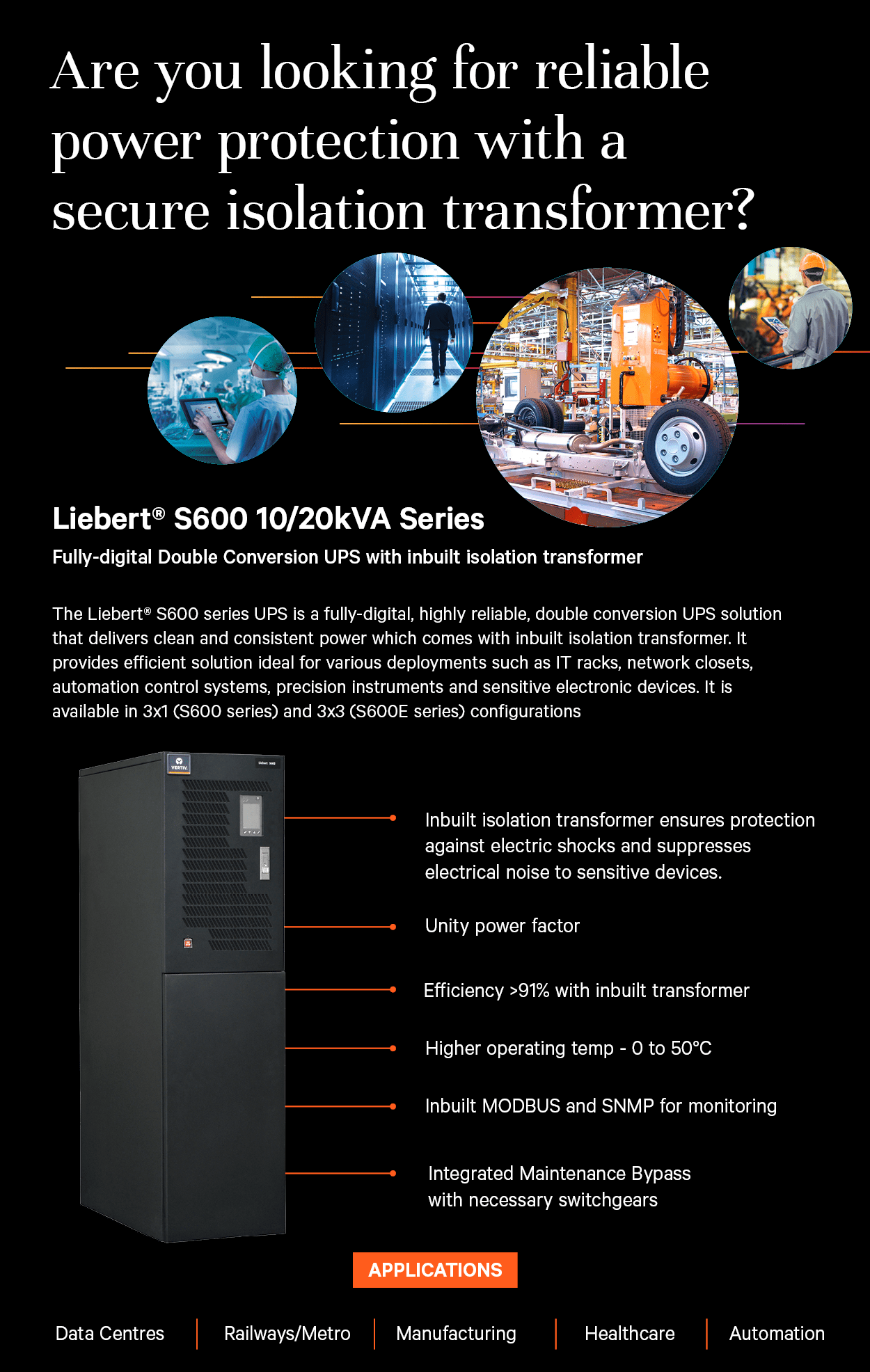 Vertiv Industrial UPS - Gravity Power Solution