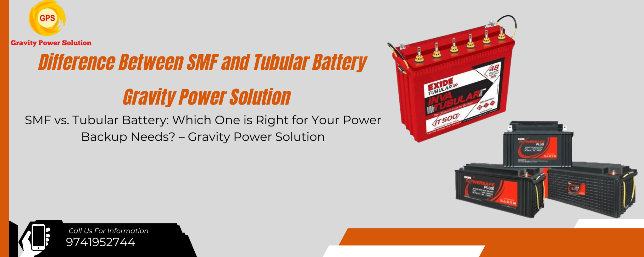 Difference between SMF and Tubular Battery 5 Key Differences