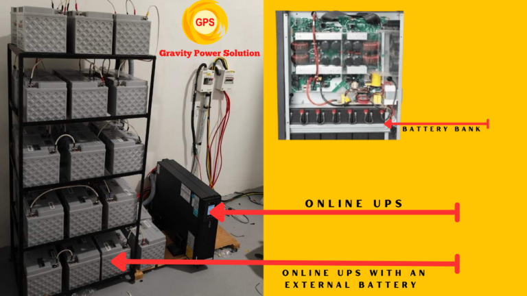 Difference Between Online UPS with Inbuilt Battery and External Battery - Gravity Power Solution